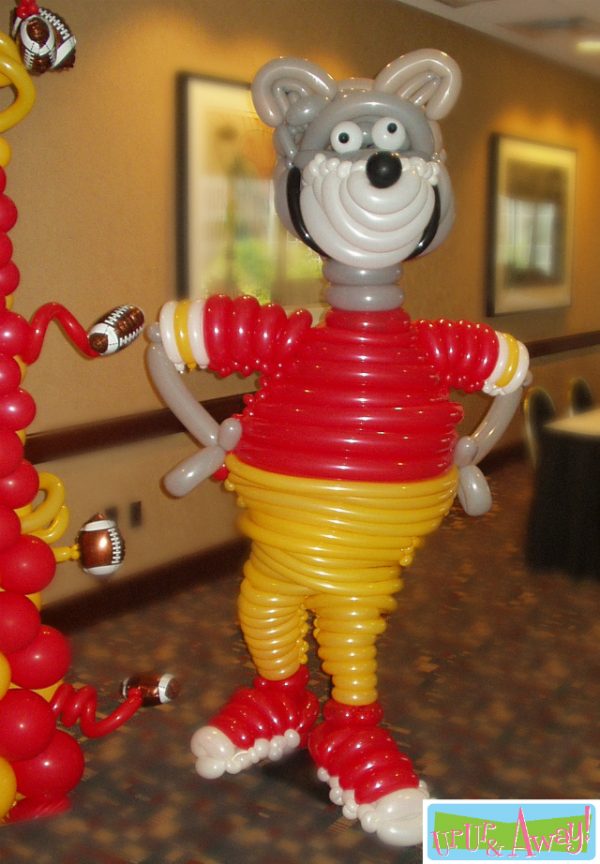 KC Wolf Balloon Sculpture | Up, Up & Away! - Up Up and Away!® Balloons